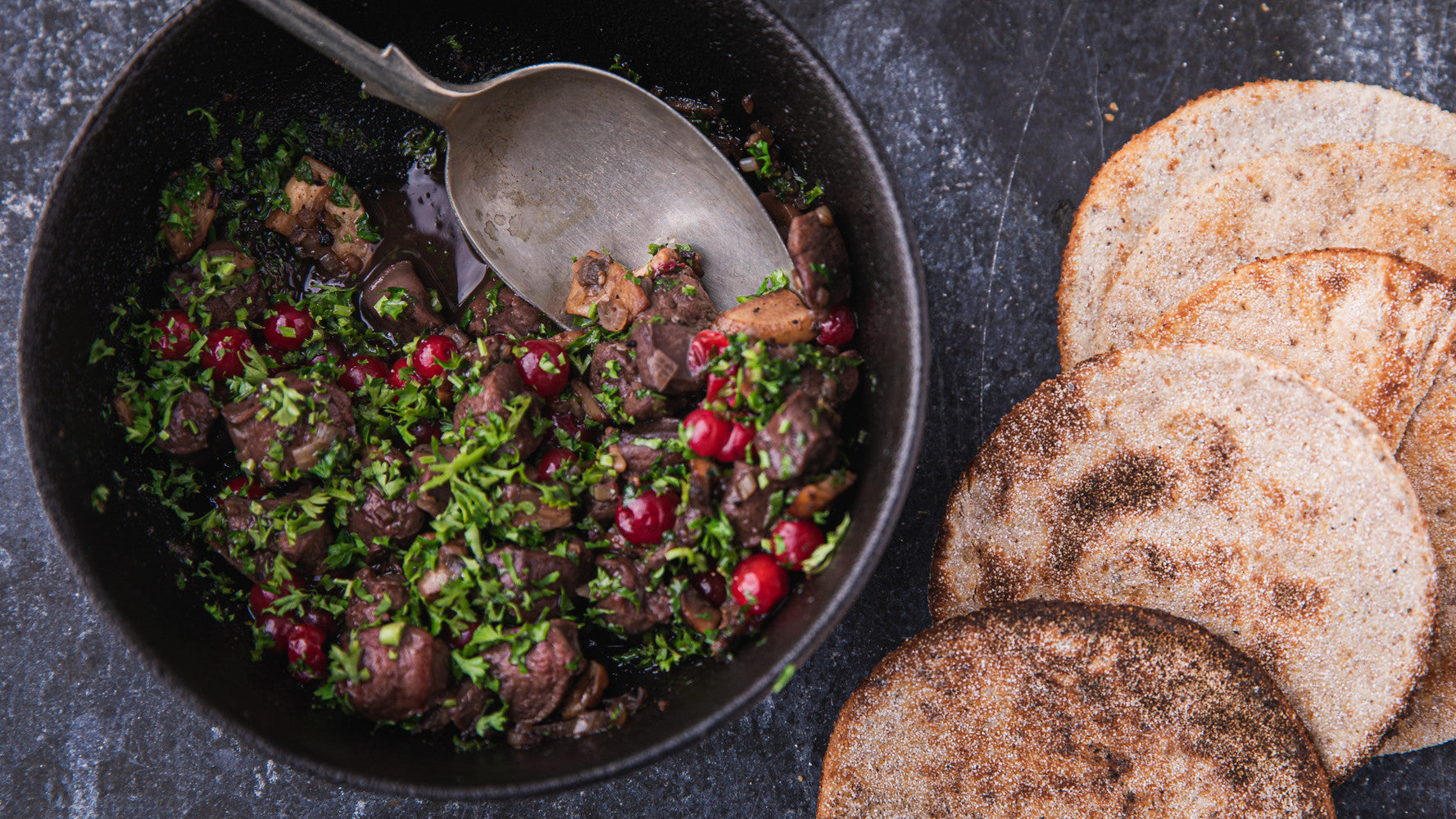 Venison Heart Flatbread – Gozney